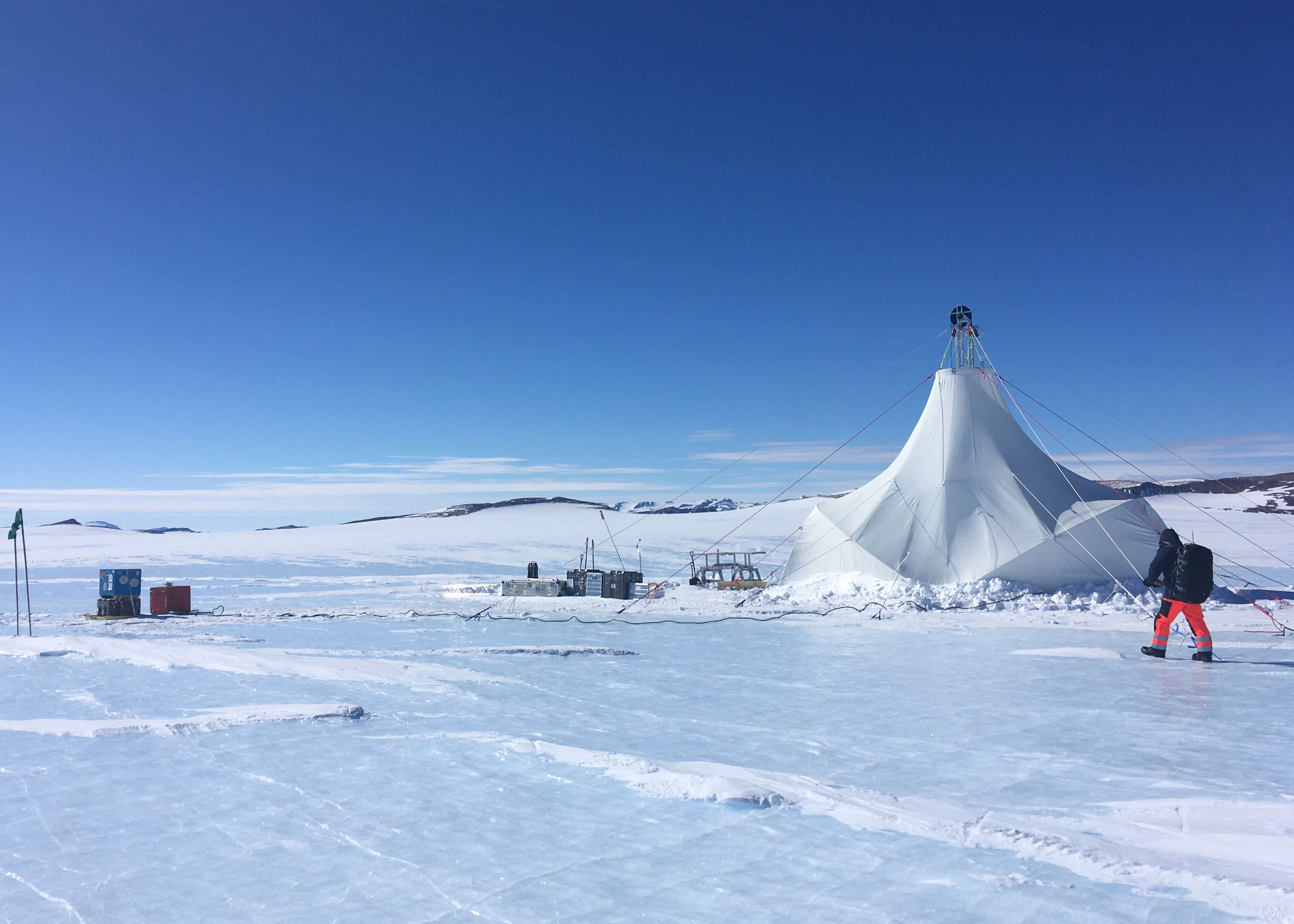 Mast Anchored, Suspended & Tensioned (MAST) Tents | NSF Ice Drilling Program